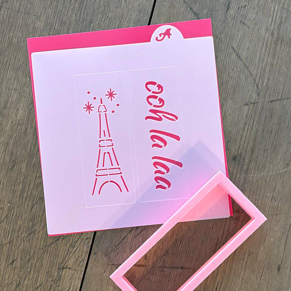 Parisian Stack Sticks Stencil - bakeartstencils