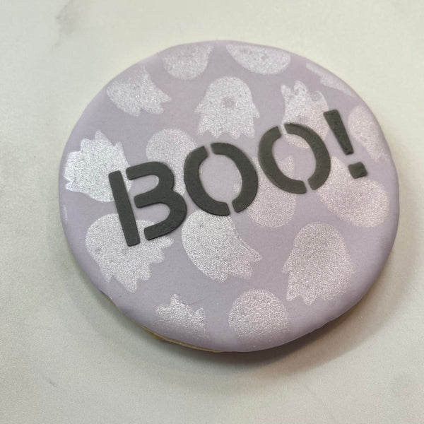 Boo and Eek Stencil - bakeartstencils