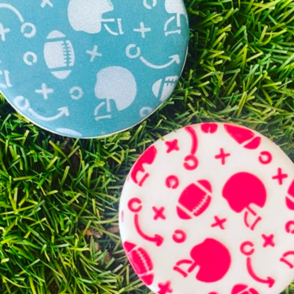 Game Day Pattern Cookie Stencil - bakeartstencils