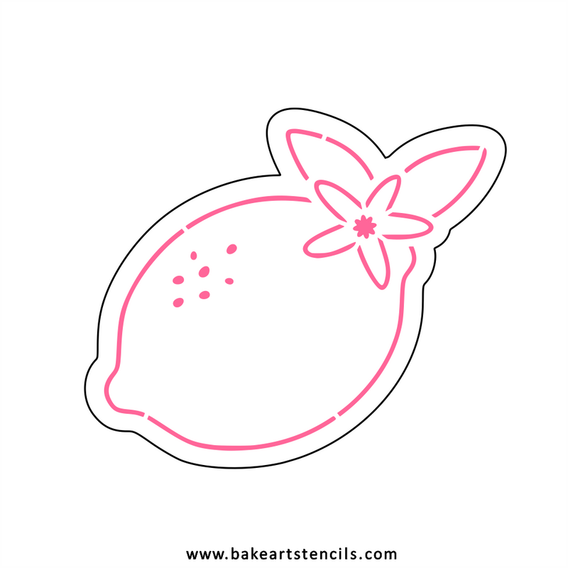 Lemon Cutter/Stencil - bakeartstencils