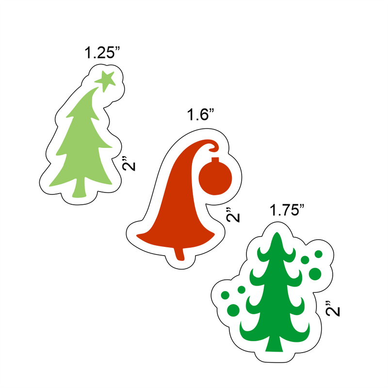 Christmas Tree Mini Cutter - bakeartstencils