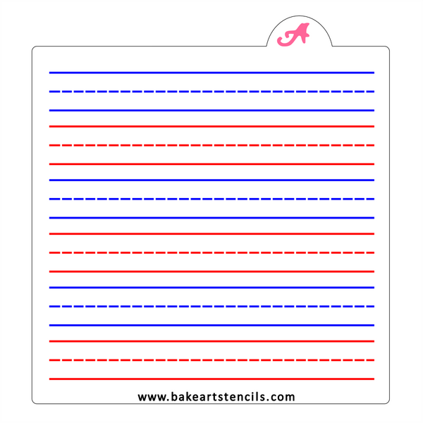 Preschool Paper Cookie Stencil - bakeartstencils