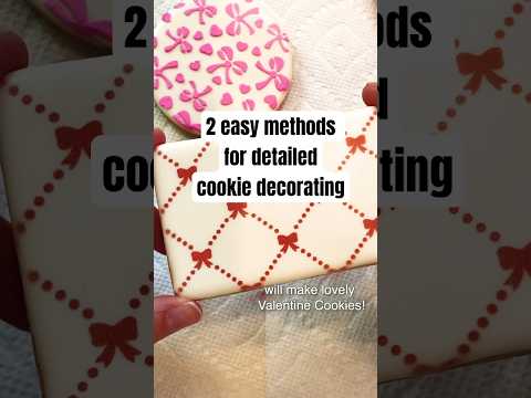 Preppy Bows Cookie Stencil - bakeartstencils