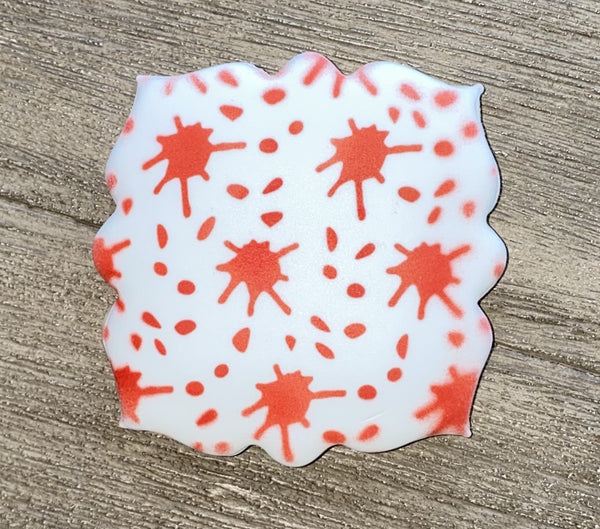 Blood Splatter Stencil - bakeartstencils