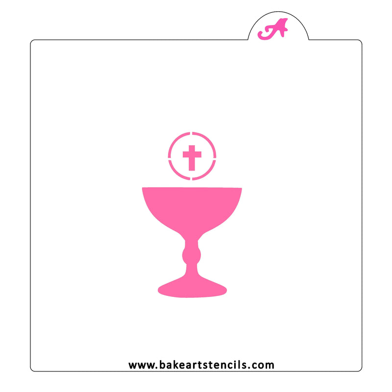 Chalice Cookie Stencil | Religious Cookie Stencil - bakeartstencils