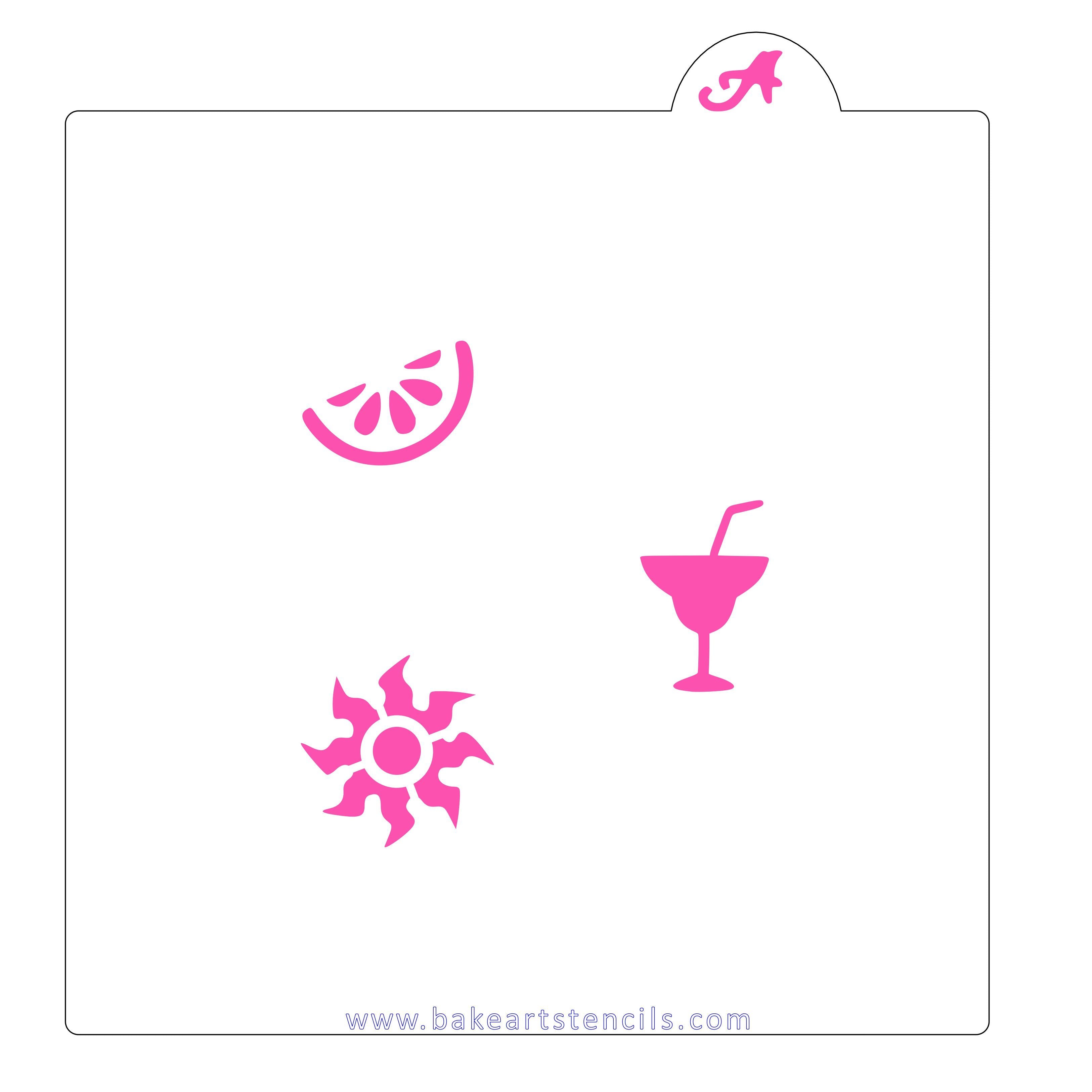 Fiesta Oreo Stencil | Cinco de Mayo Stencils - bakeartstencils