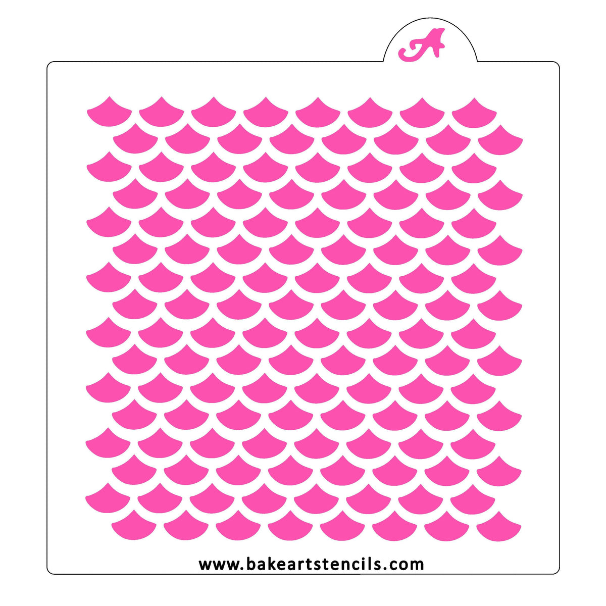 Fish Scale Pattern Cookie Stencil | Mermaid Cookie Stencil ...