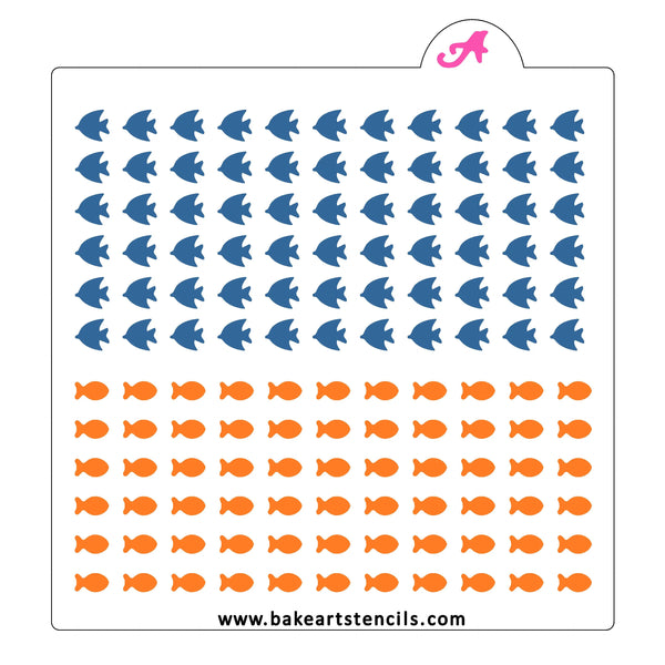 Summer Sprinkle Stencils - bakeartstencils