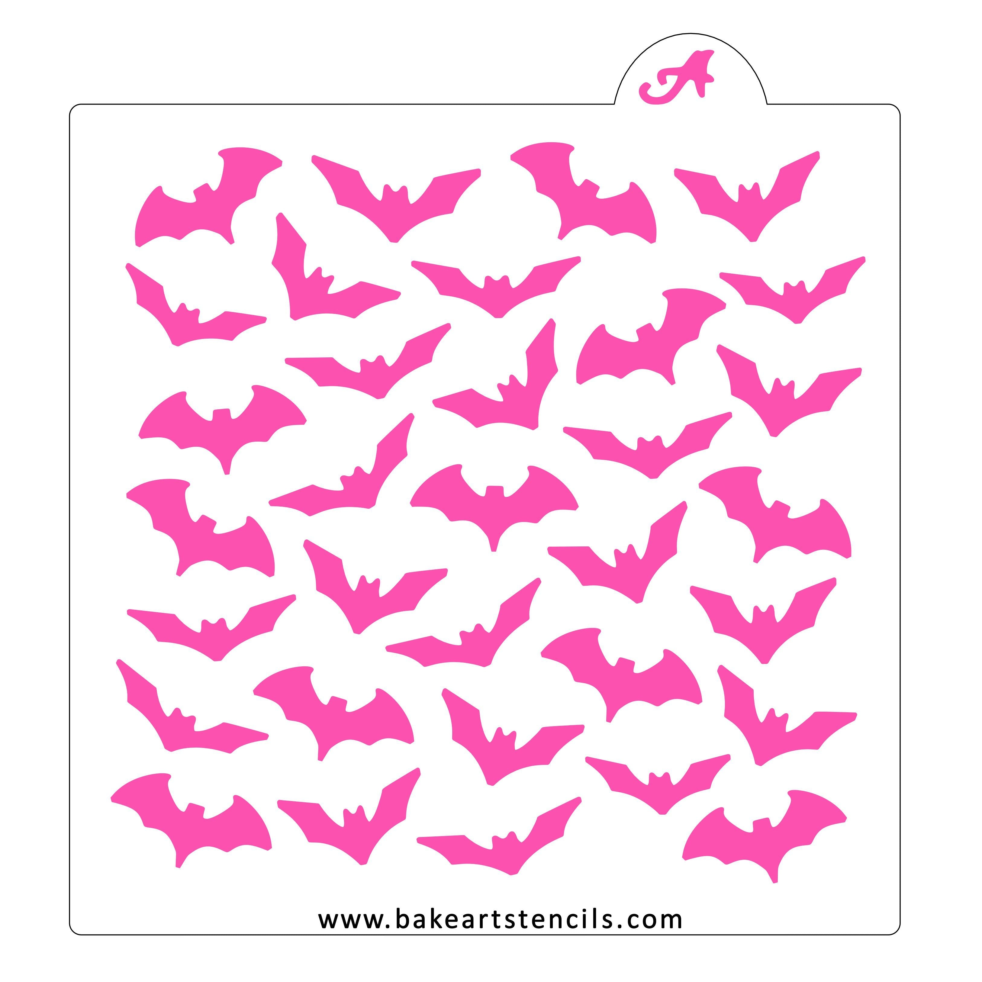 Flying Bat Stencils