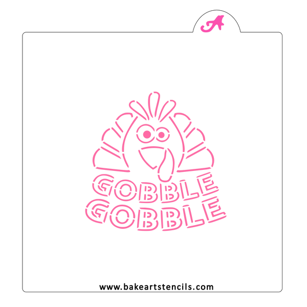 Gobble PYO Cookie Stencil - bakeartstencils