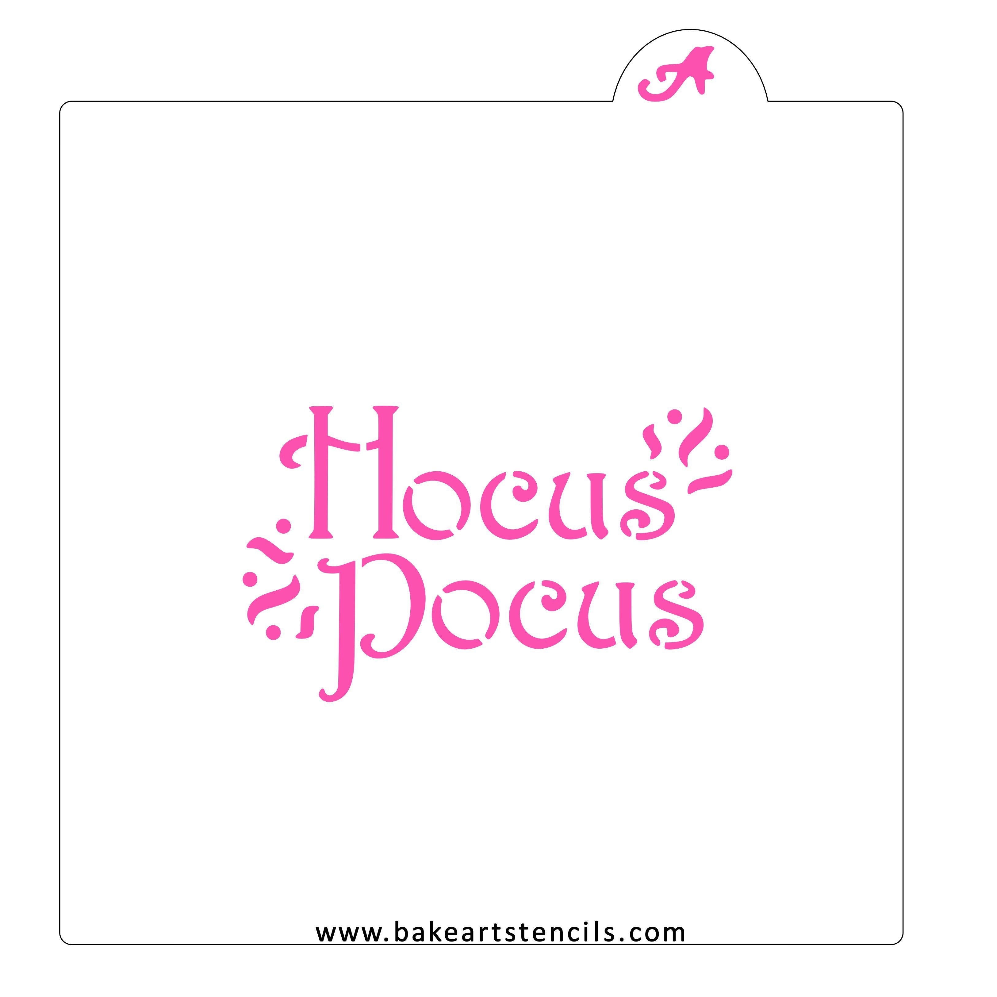 Hocus Pocus Cookie Stencil - bakeartstencils