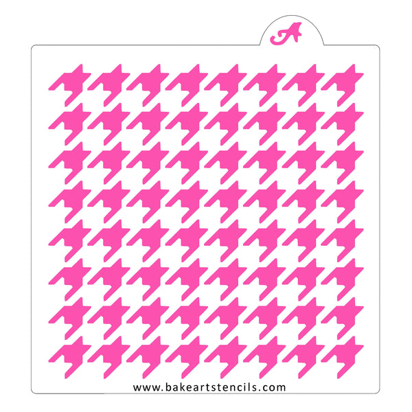 Houndstooth Pattern Cookie Stencil - bakeartstencils