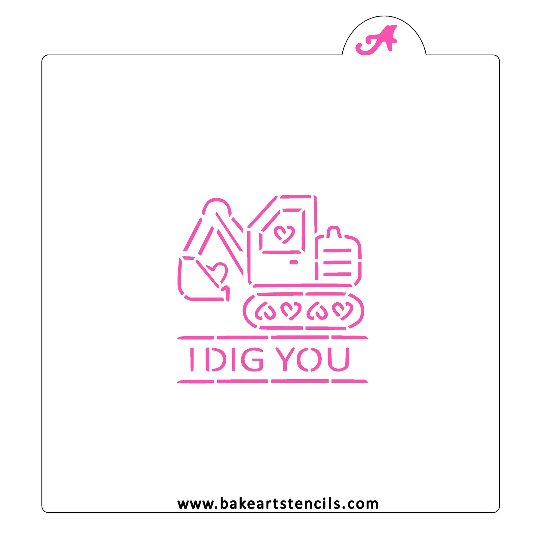 Valentines PYO Stencils - bakeartstencils