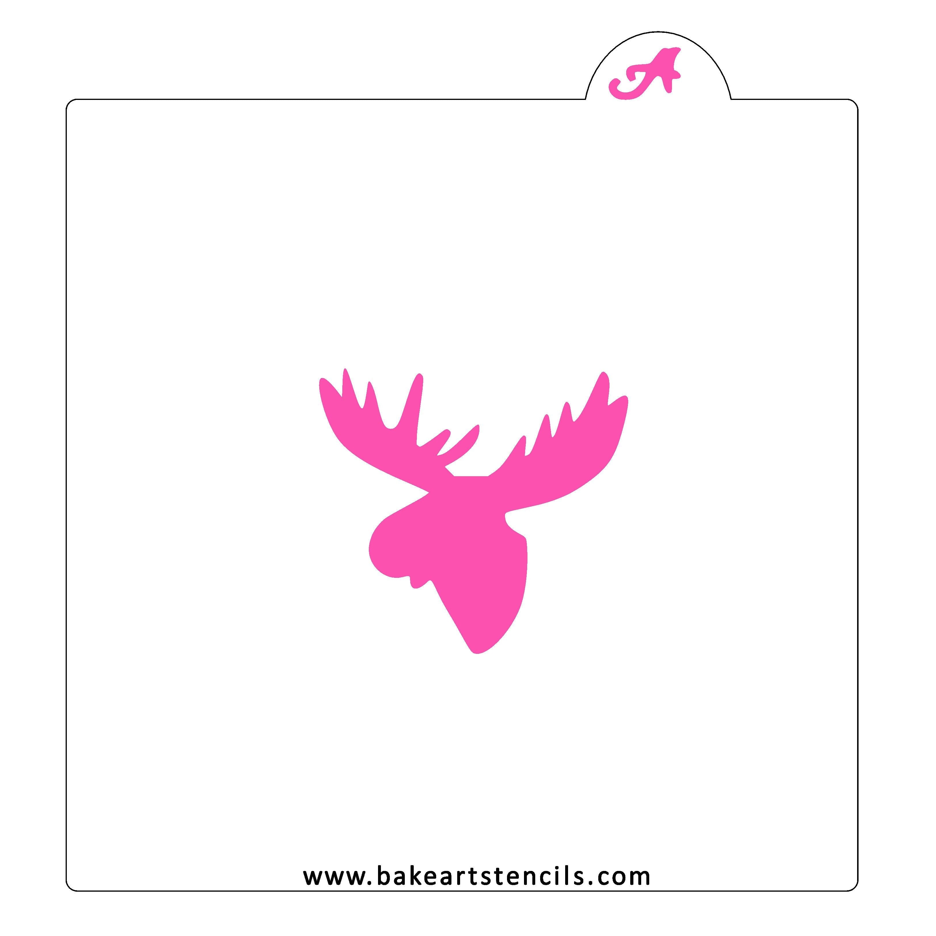 Moose Head Stencil