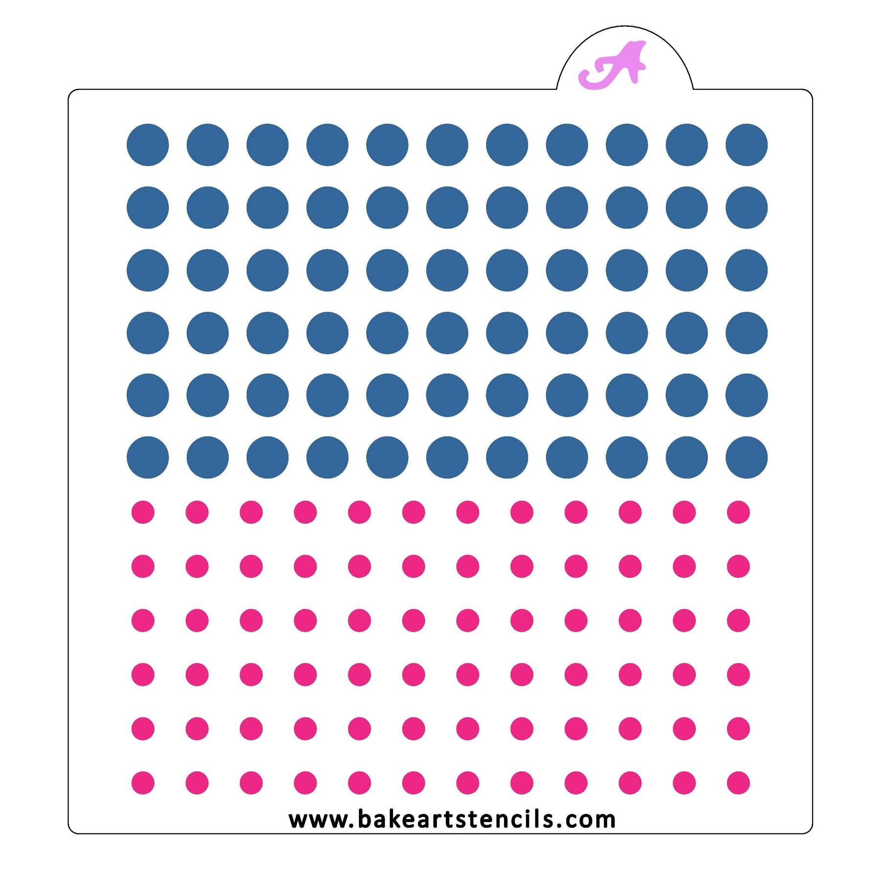 Essential Shapes Sprinkle Stencils - bakeartstencils