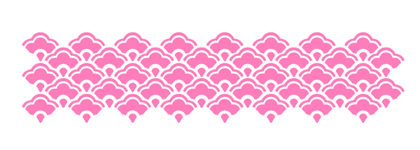 Ruffled Fish Scale Cake Stencil - bakeartstencils