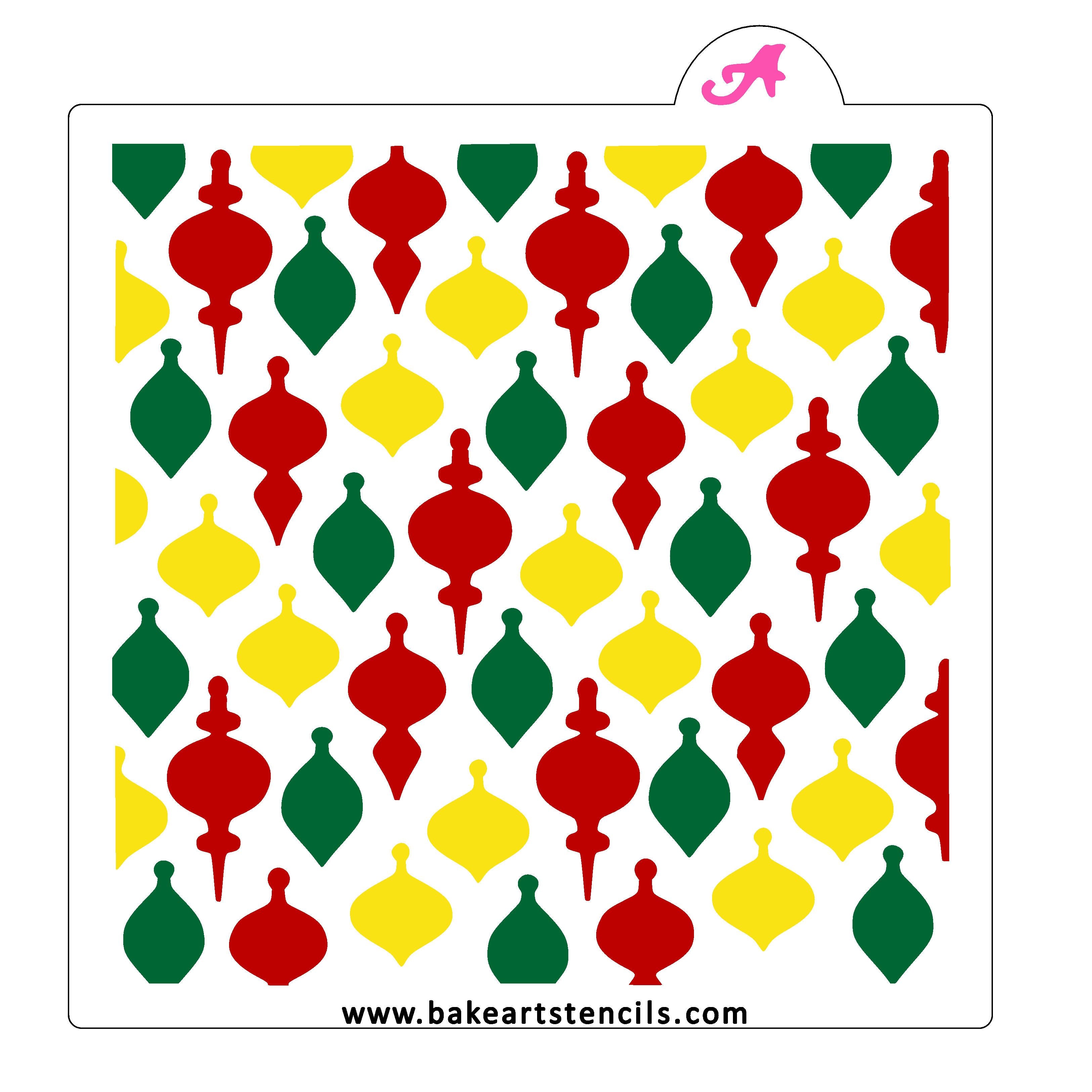 Vintage Ornament Stencil - bakeartstencils