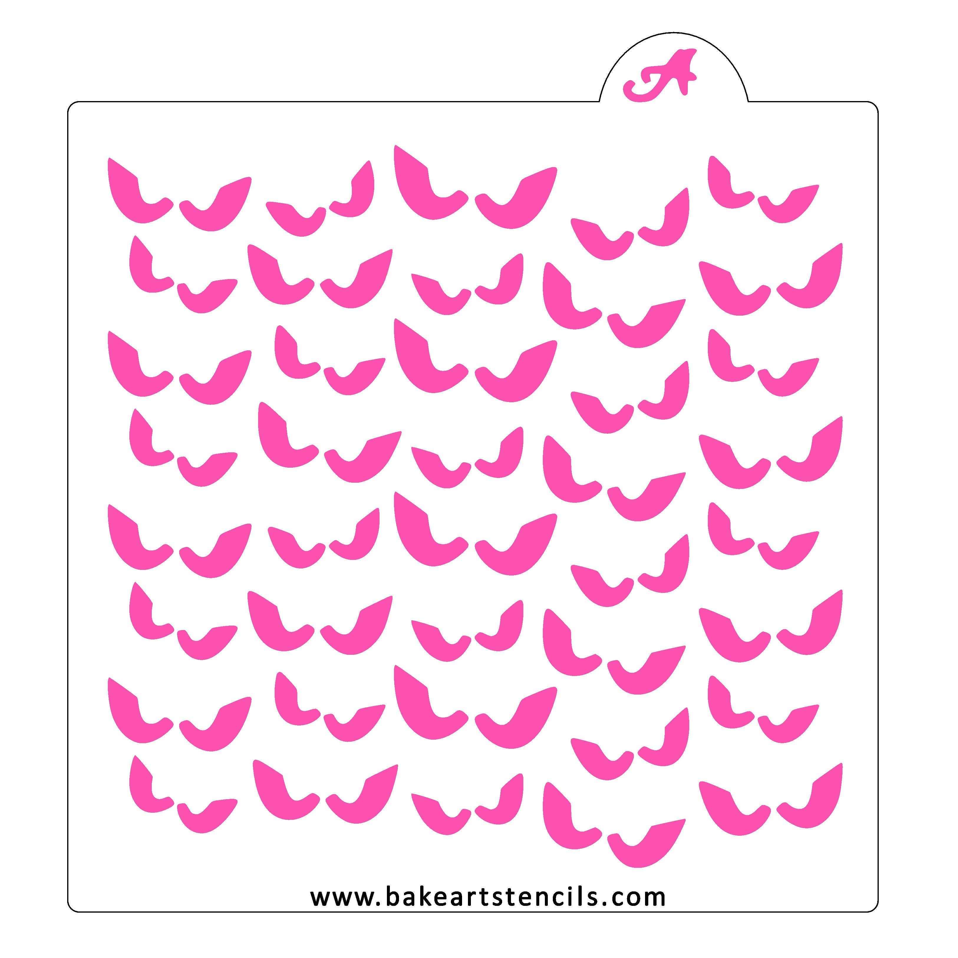 Spooky Eyes Pattern Cookie Stencil | Halloween Cookie Stencil ...