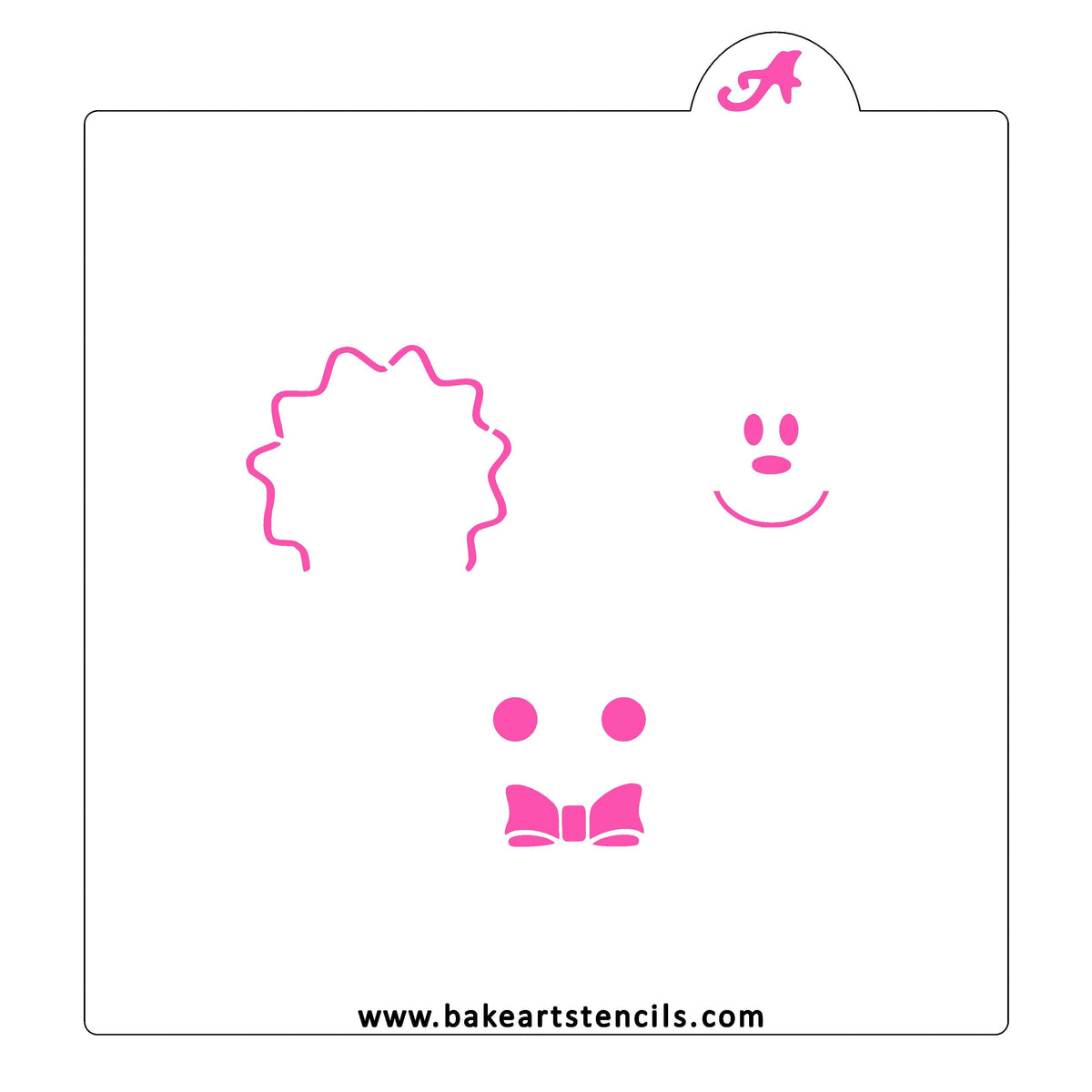 Switch a Gingerbread Oreo Stencil - bakeartstencils