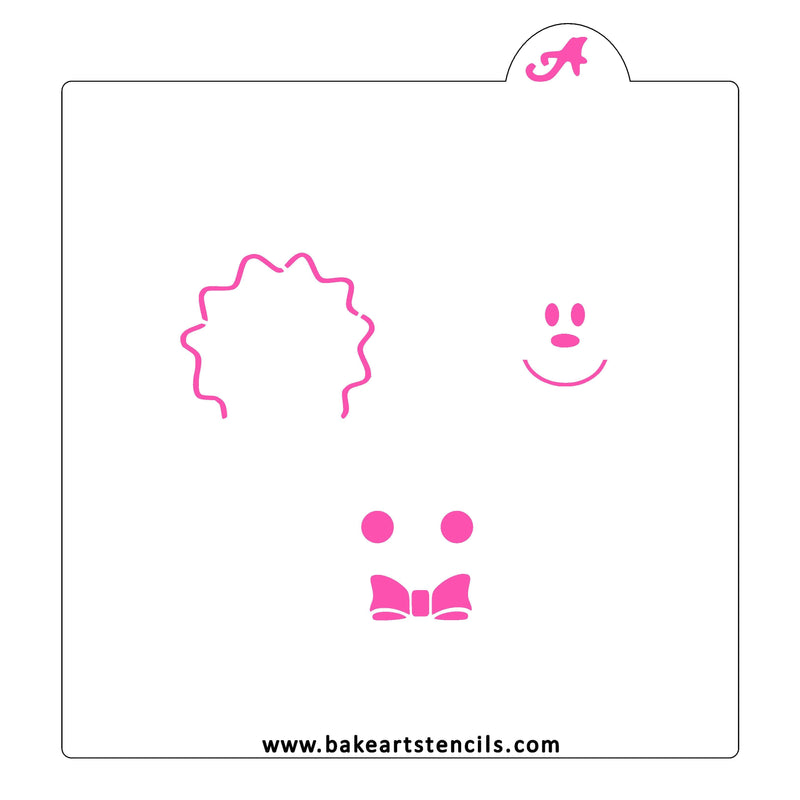 Switch a Gingerbread Oreo Stencil - bakeartstencils