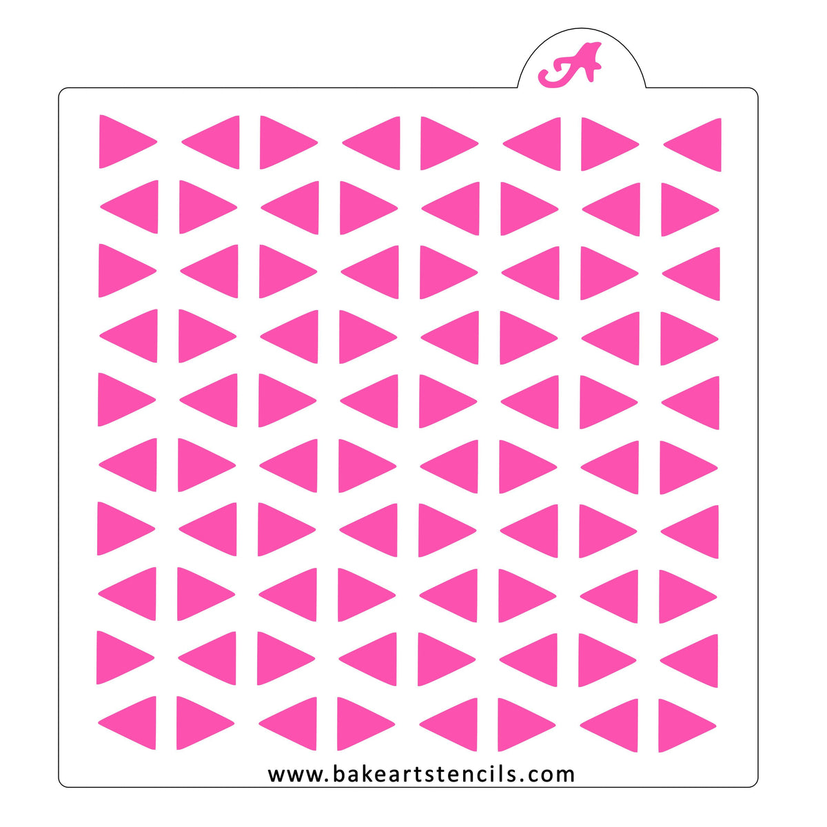 Triangle Trail Cookie Stencil - bakeartstencils